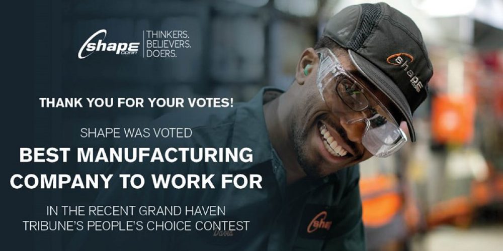 Shape Named Best Manufacturing Employer | Shape Corp.